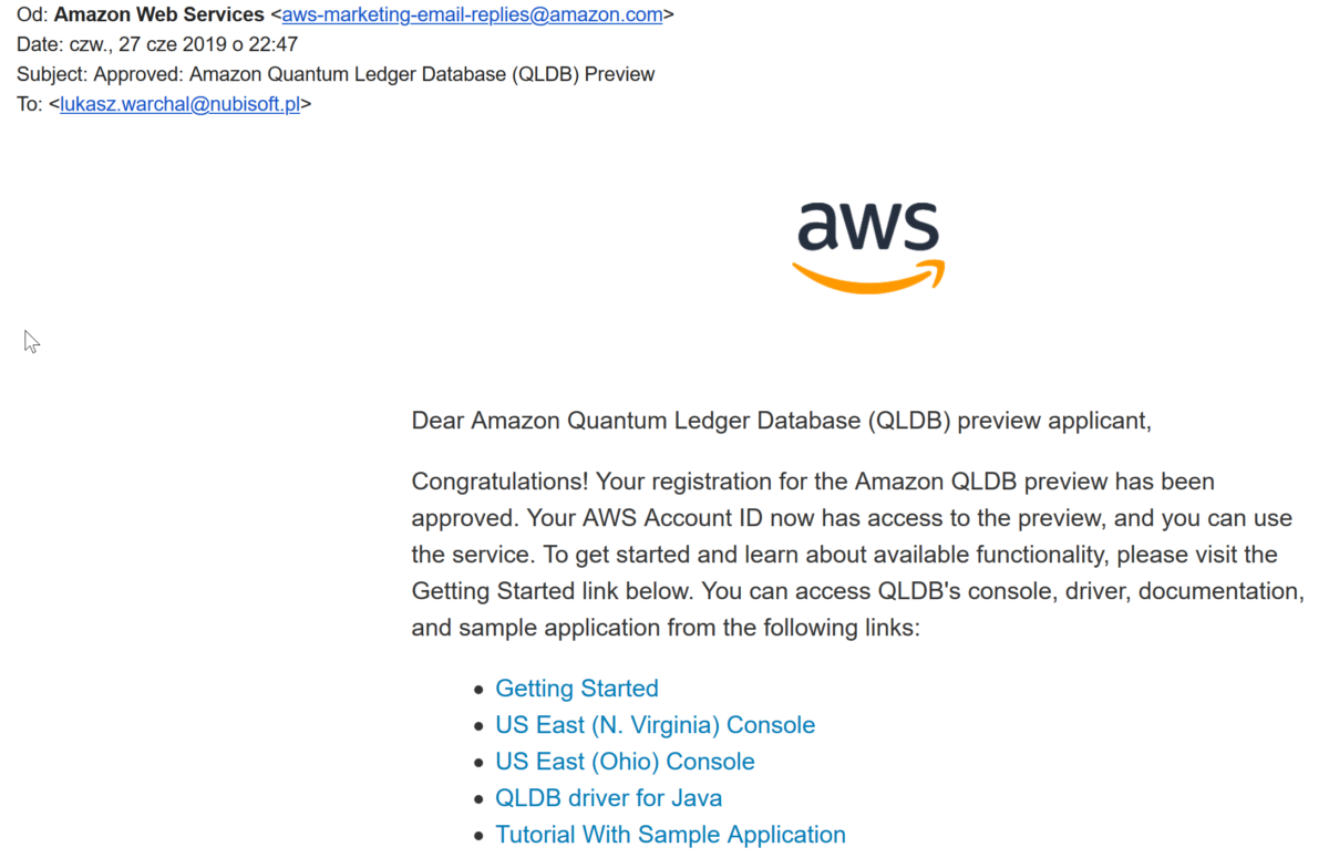 Amazon Quantum Ledger Database Qldb As A Blockchain Database As A Service Nubisoft Blog